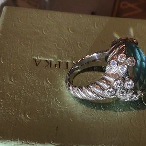 Judith Ripka | Jewelry | Judith Ripka Turquoise Doublet Diamonique Ring ...